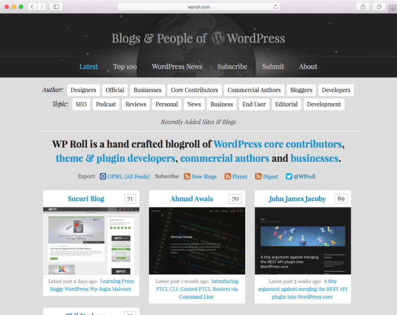 WordPress Blogroll Still Rolling (Meta, WordPress) — Kaspars Dambis